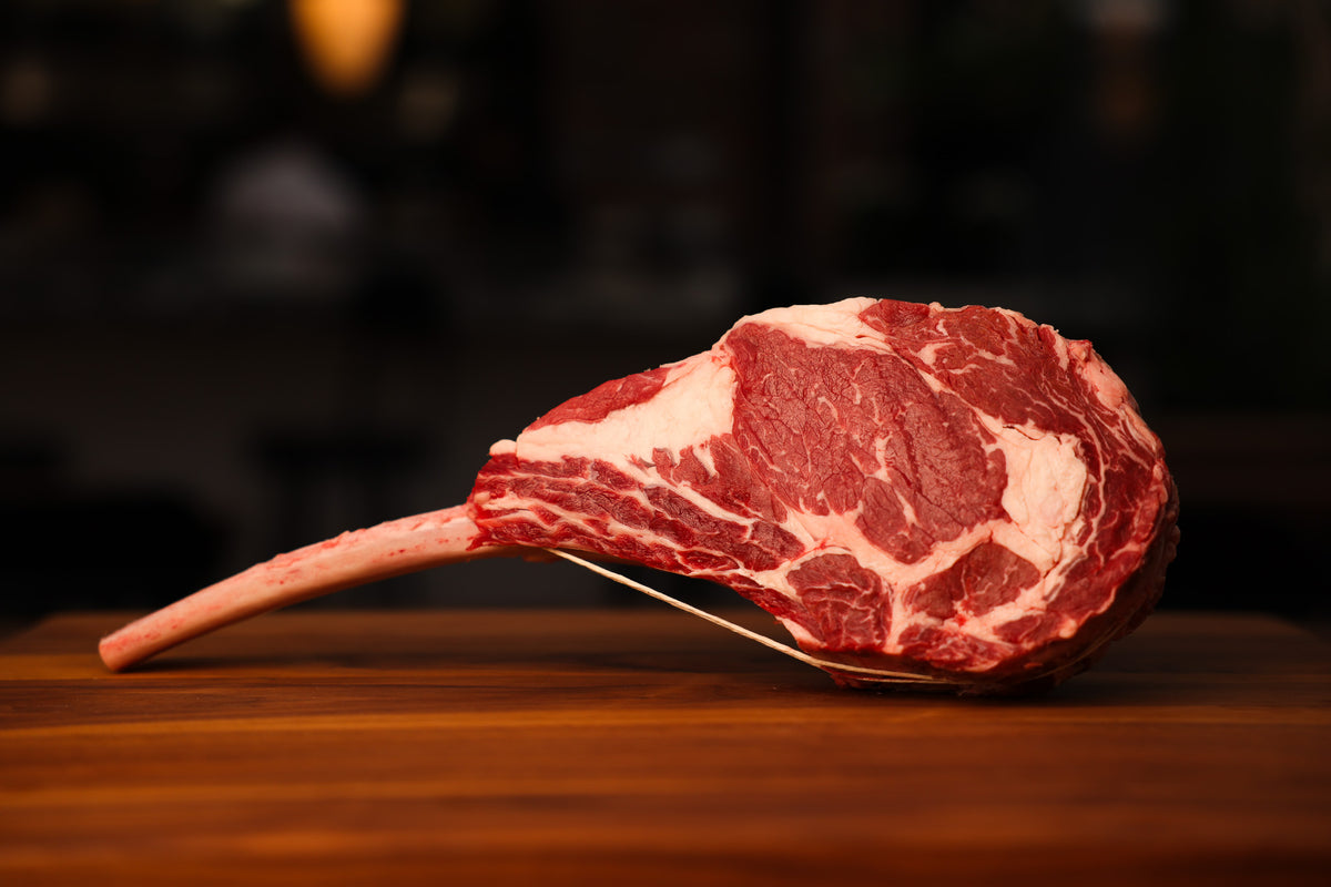 AAA Angus Beef Tomahawk Steaks 35-40 oz – Slipacoff's Premium Meats